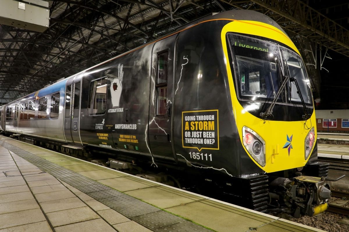 TransPennine Express unveil livery raising awareness for men's mental ...