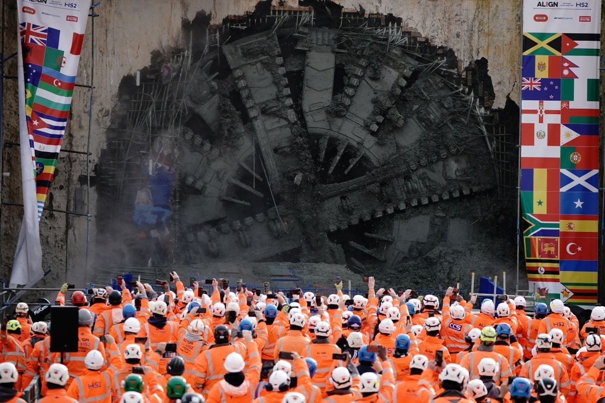 Machine digging HS2’s longest tunnel breaks through | Rail Express